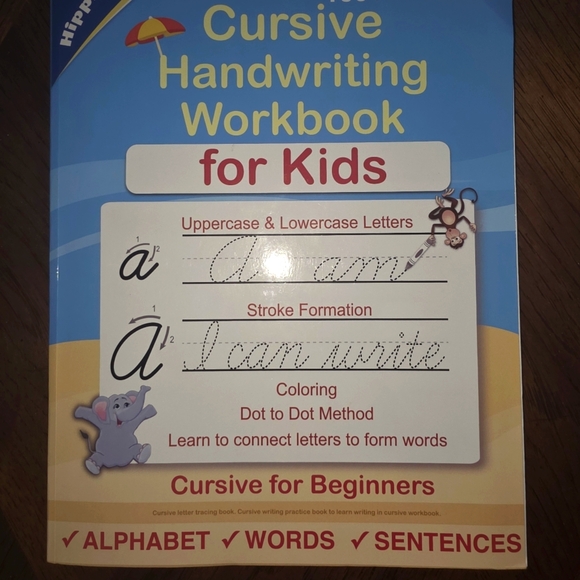 jojo cursive | Toys | Cursive Handwriting Workbook For Kids Blue And ...